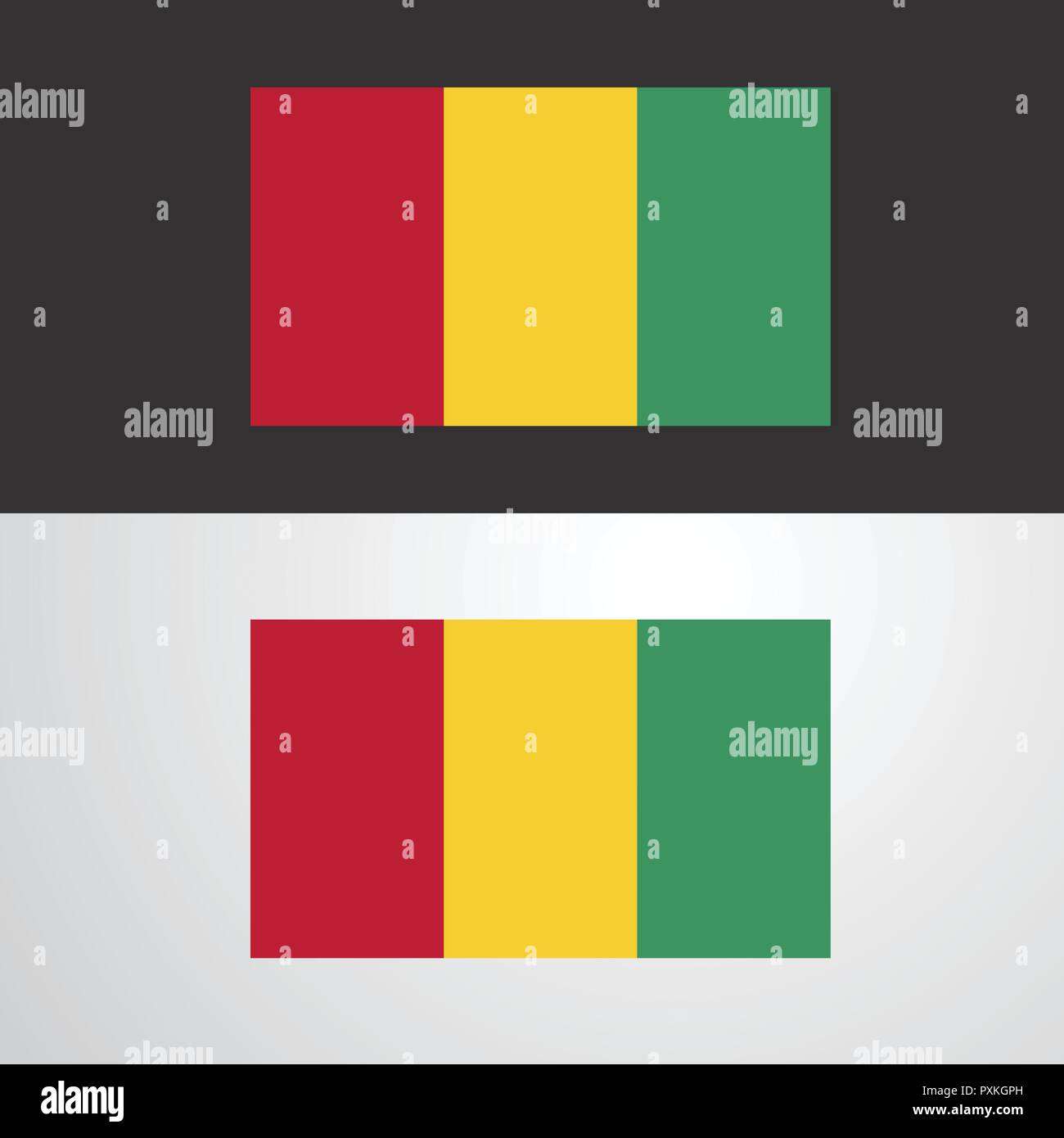 Wavy guinean flag Stock Vector Images - Alamy