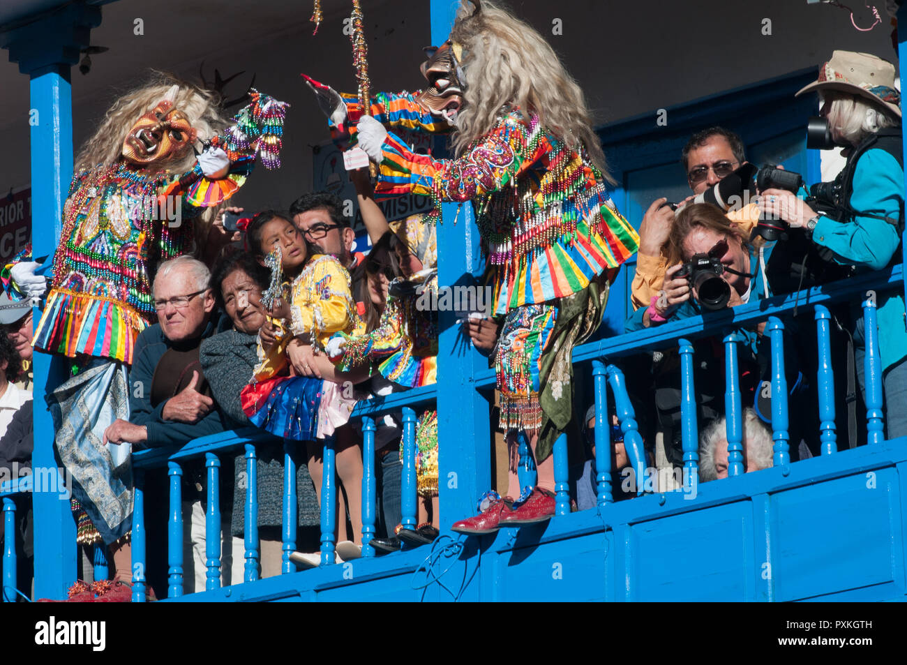 Feast of "Mamacha del Carmen" of Paucartambo. The Mamacha parades and ...