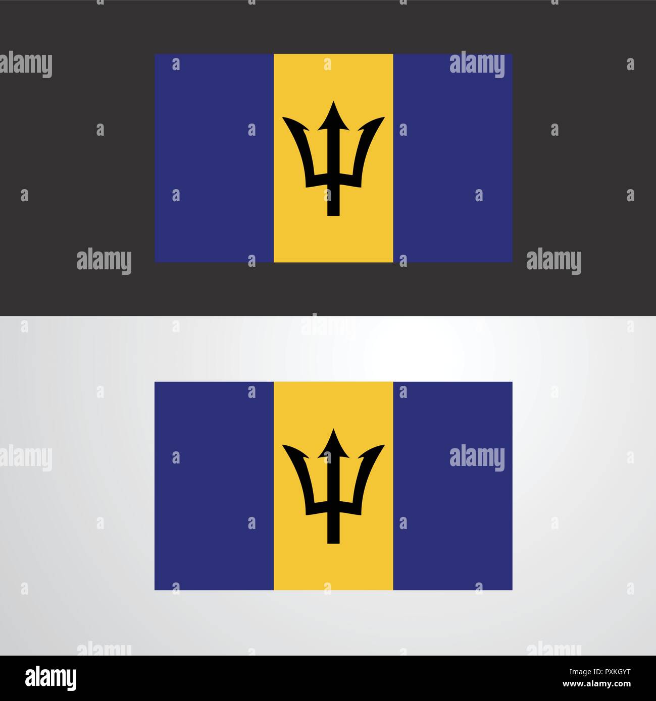 Barbados Flag banner design Stock Vector Image & Art - Alamy