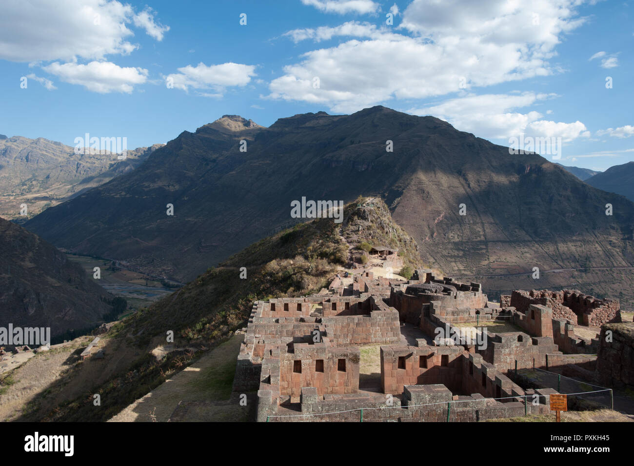 The Inca fortress of Pisac dominates the town and despite the past ...