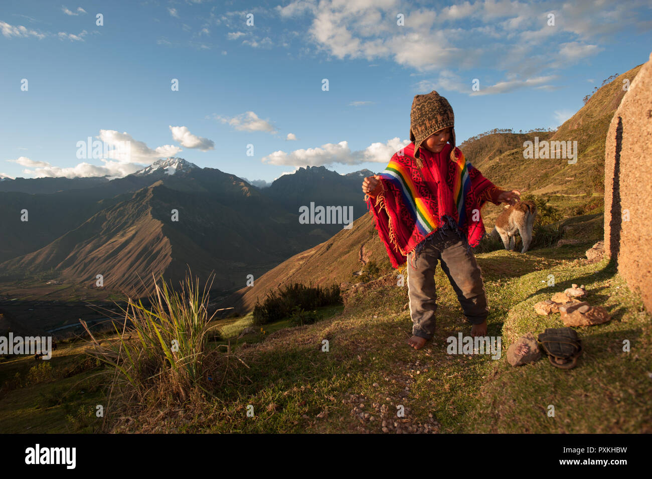 The viewpoint of Raqchi is a panoramic point on the valley and glaciers ...