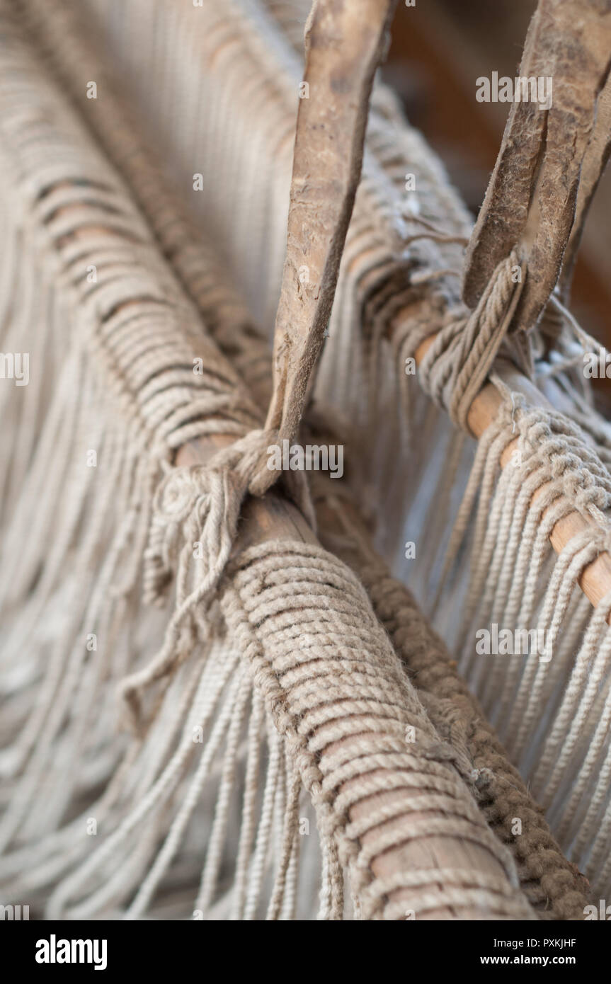 Pamparomas, Ancash, Peru. Part of a handcrafted loom Stock Photo - Alamy