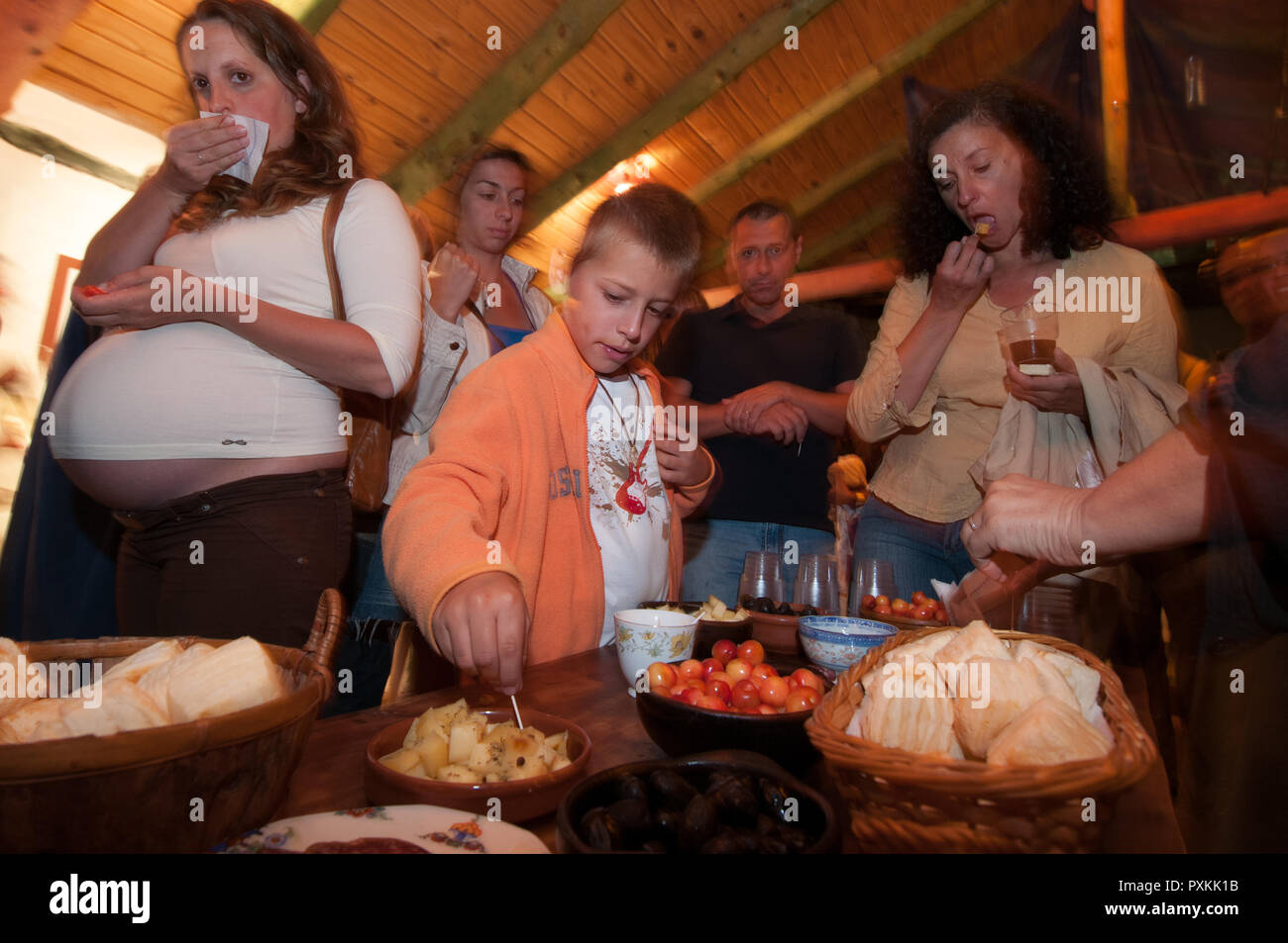 Marcelo Murillo musician of Bolson during one of his shows Stock Photo ...
