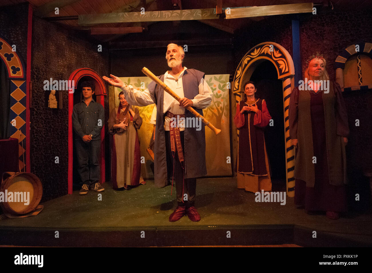 Marcelo Murillo musician of Bolson during one of his shows Stock Photo ...