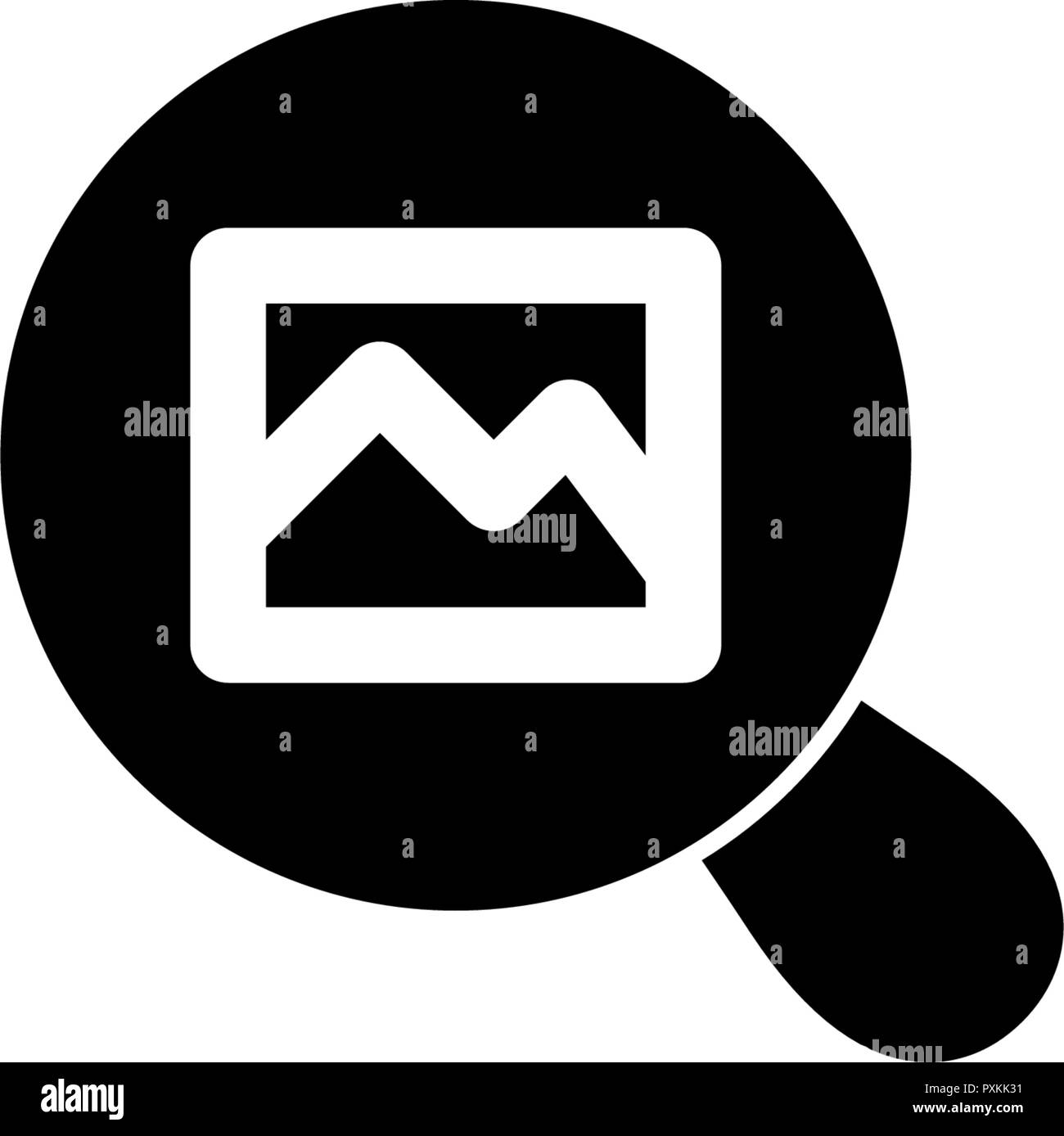 Lupe icon image hi-res stock photography and images - Alamy