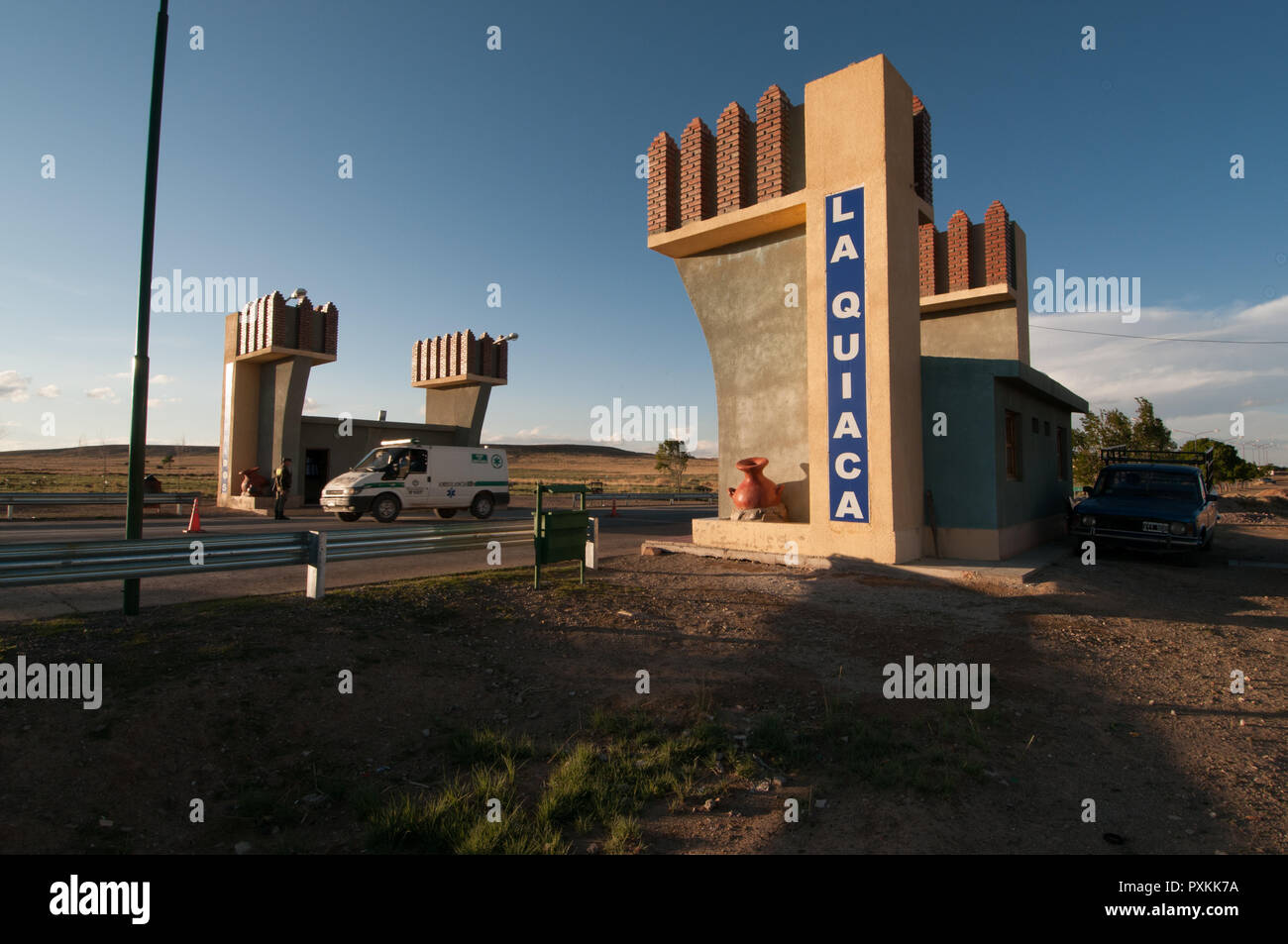 strolling through La Quiaca, far north of the country and the beginning ...