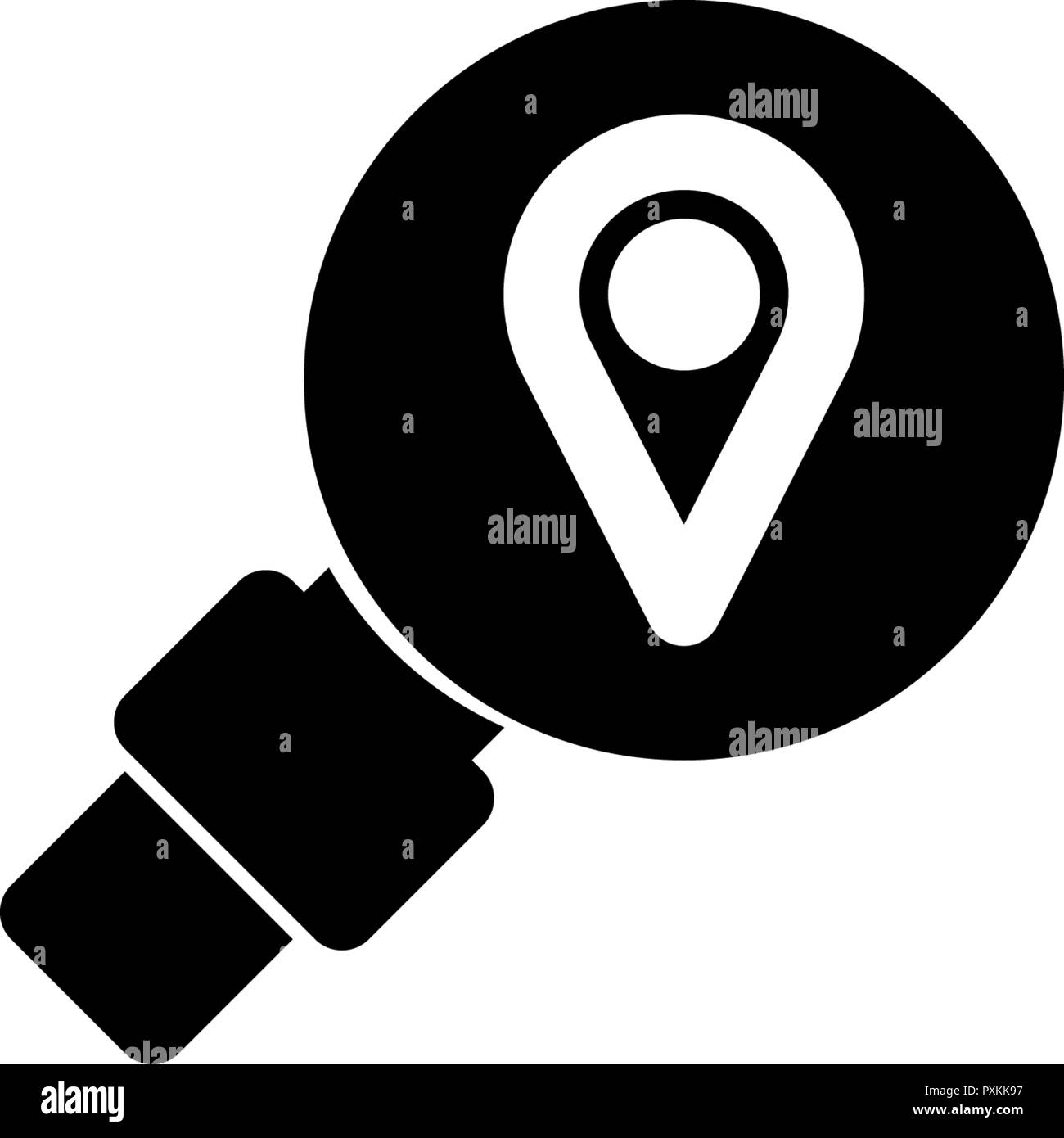 Focus location icon flat Cut Out Stock Images & Pictures - Alamy