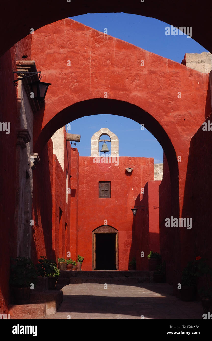 Among cloisters and narrow streets of the outdoors inside the convent ...