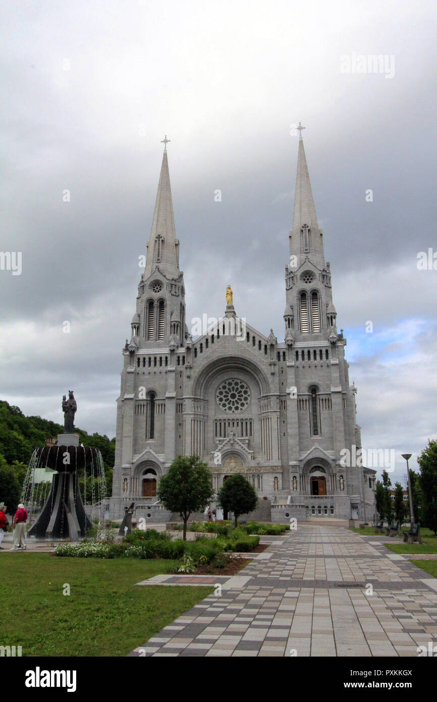 Basilica of Sainte-Anne-de-Beaupre near Quebec City, Quebec, Canada ...