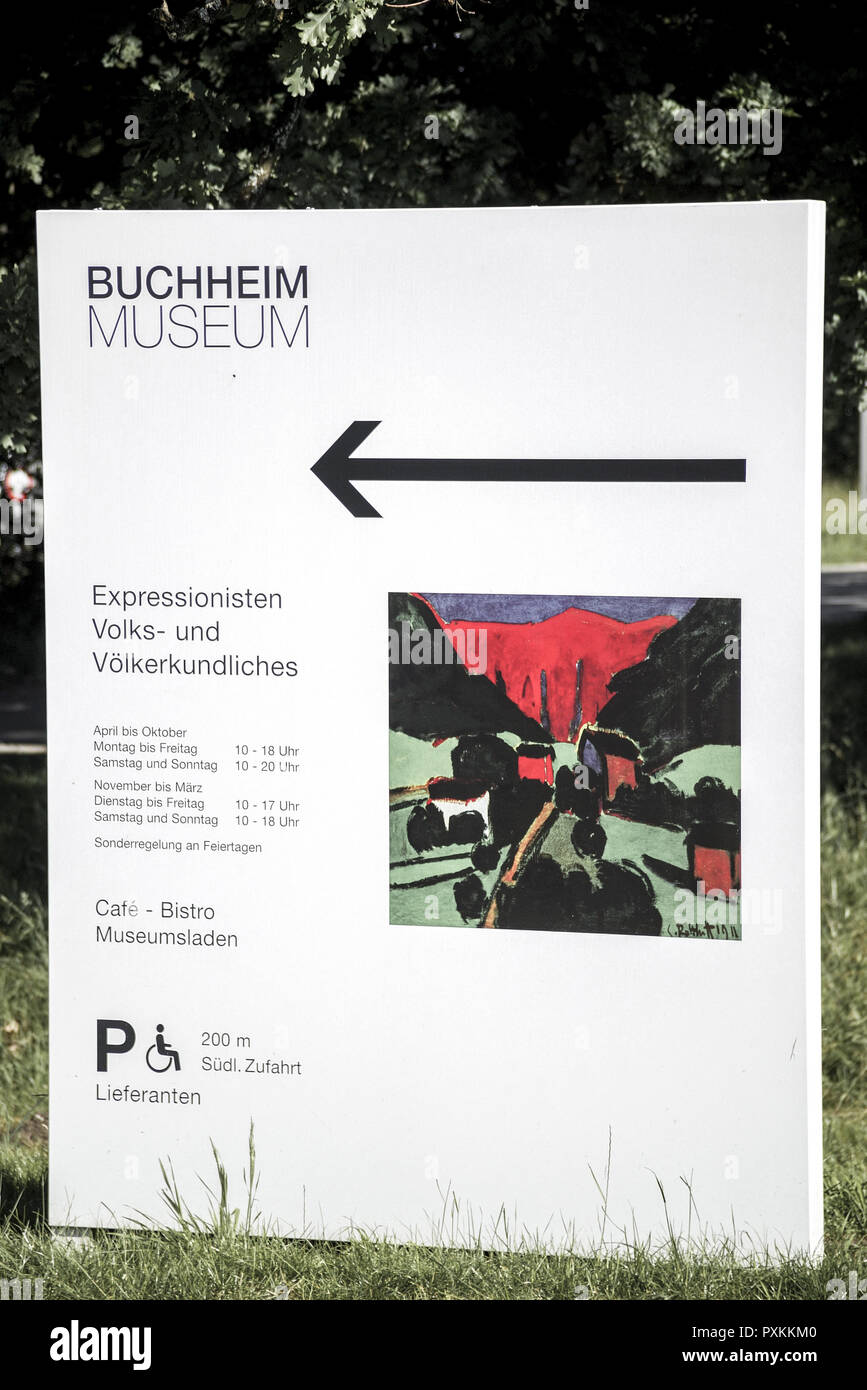 sign at Buchheim museum Stock Photo - Alamy