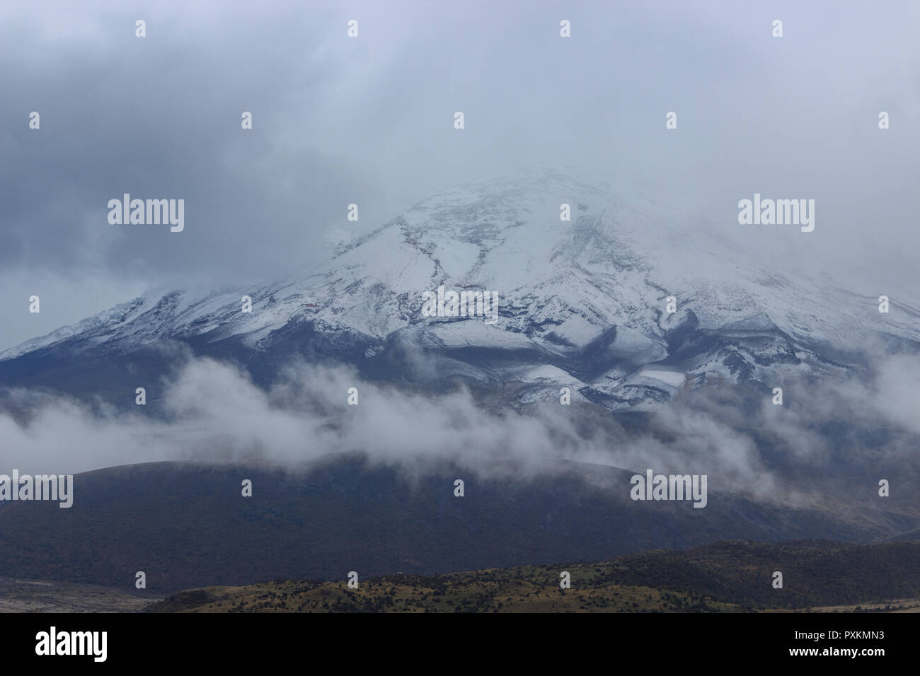 View on the strato vulcano cotopaxi, ecuador Stock Photo - Alamy