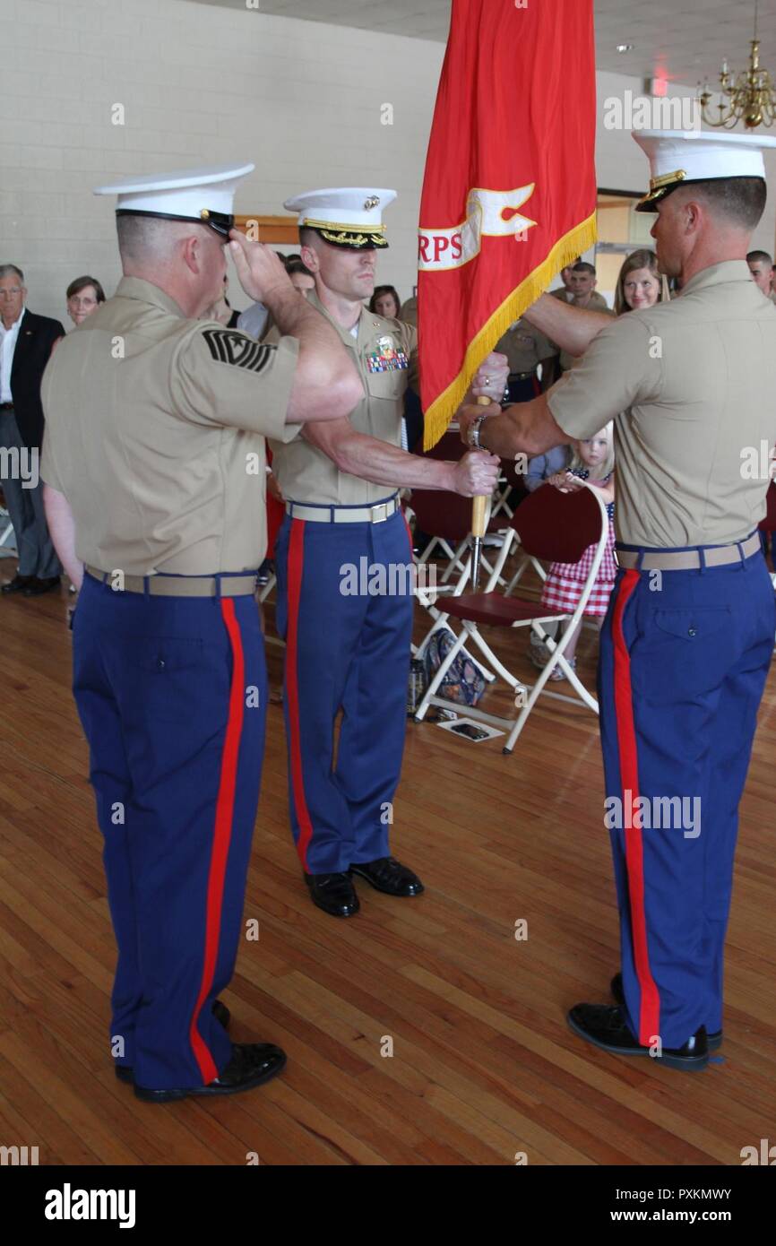 Major Charlie C. Nash, outgoing commanding officer of Recruiting ...