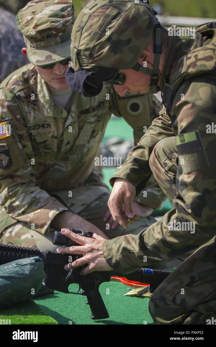 U.S. Army Soldiers, assigned to Multinational Battle Group-East, host a ...