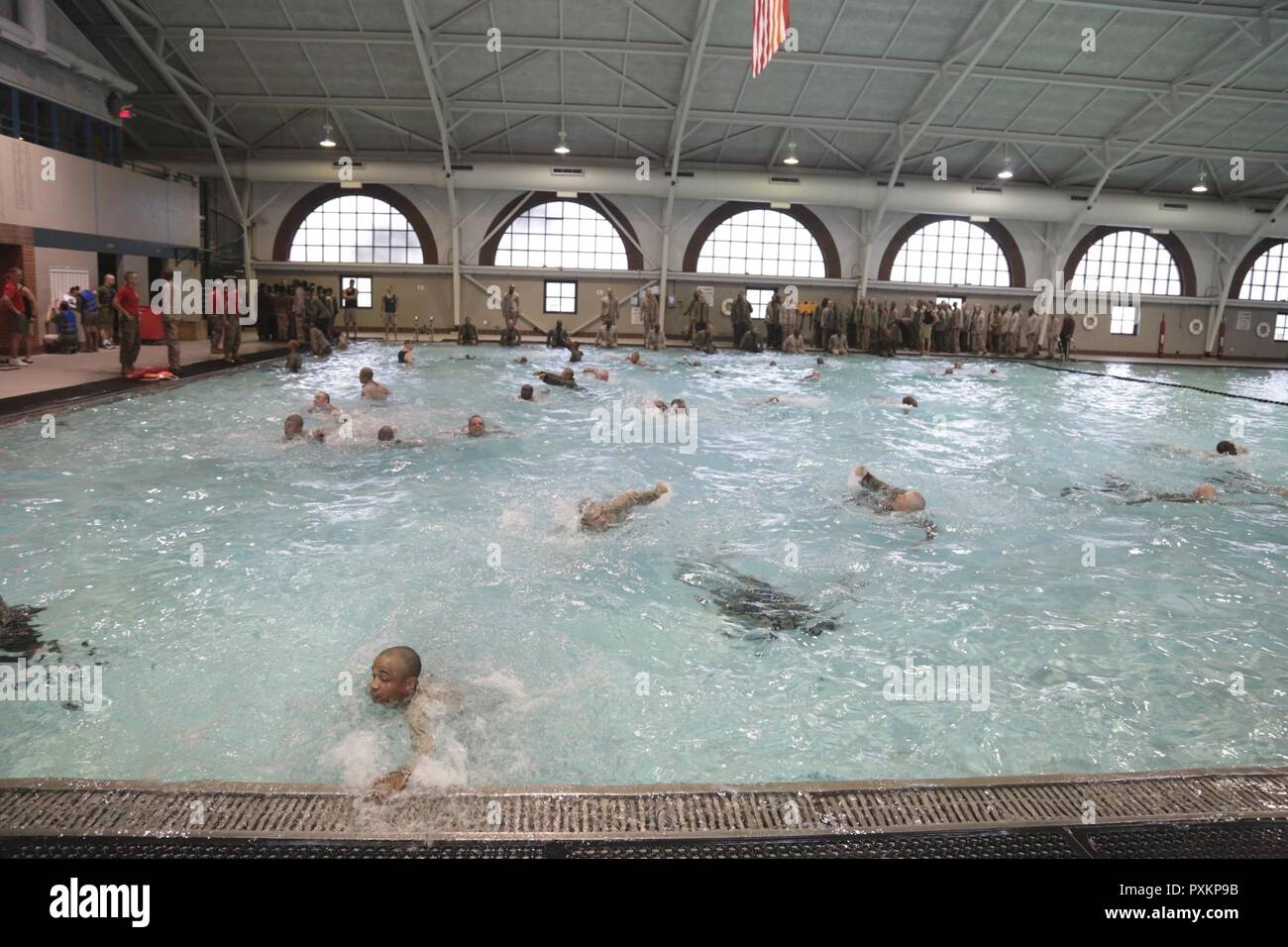 U.S. Marine Corps Recruits with Papa Company, 4th Battalion, and Alpha ...