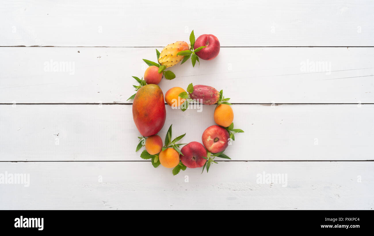 Number six made from colorful hi-res stock photography and images - Alamy