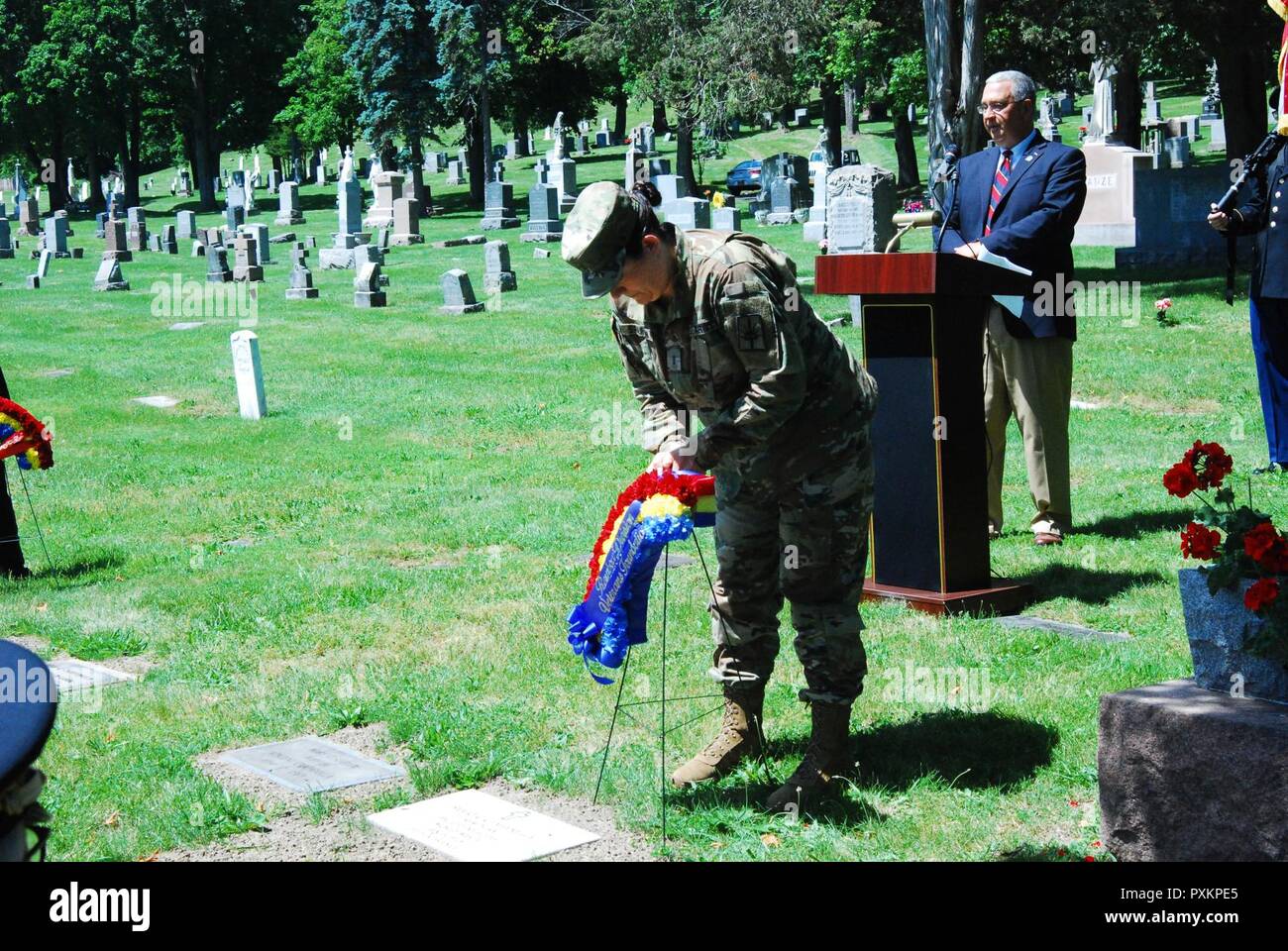 New York Army National Guard Chief Warrant Officer 3 Stephanie Spanton ...