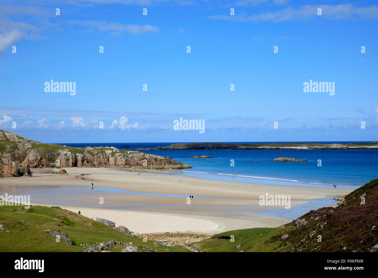 The beaches at Durness peninsula, Scotland, Highlands, United Kingdom ...