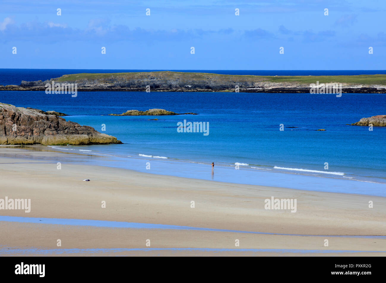 The beaches at Durness peninsula, Scotland, Highlands, United Kingdom ...