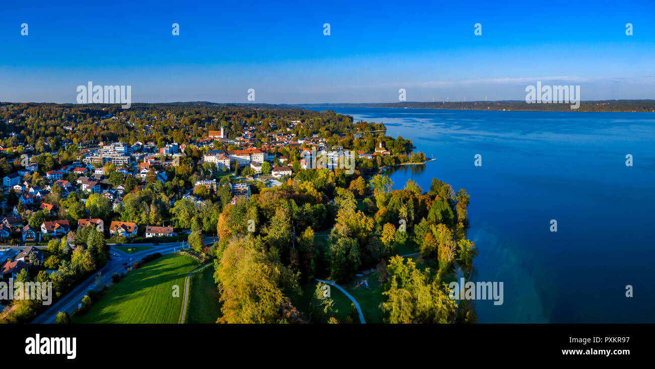 View of Tutzing on Lake Starnberg, Upper Bavaria, Bavaria, Germany, Europe Stock Photo - Alamy