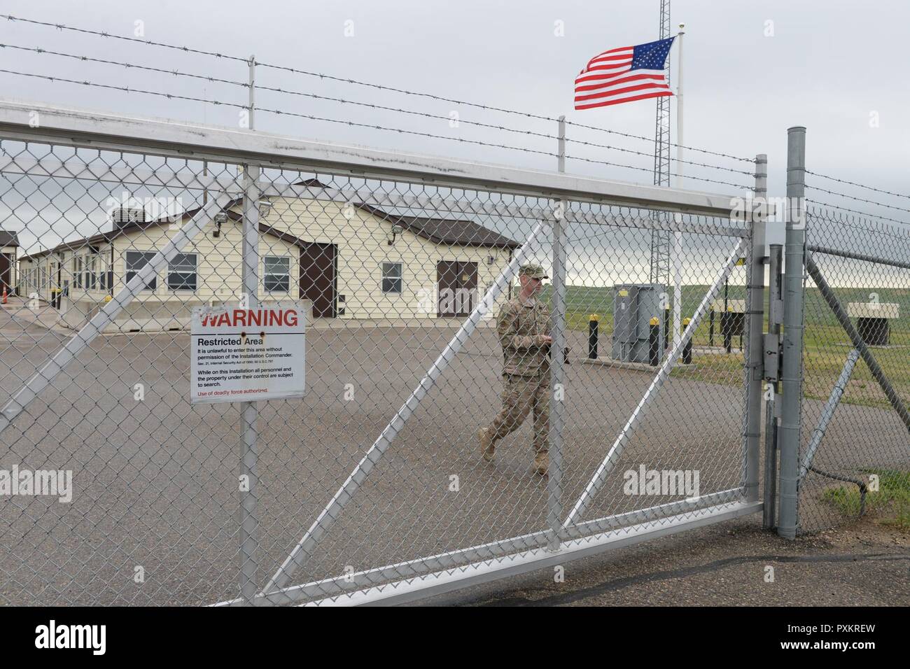 U.S. Air Force Master Sgt. Paul Skees, of the 219th Security Forces ...