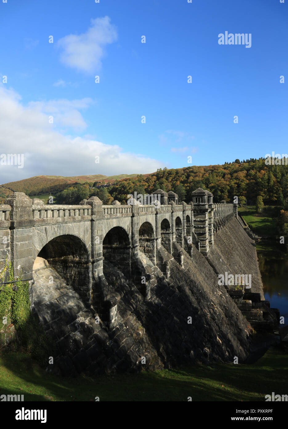 Lake Vyrnwy dam, Powys, Wales, UK Stock Photo - Alamy