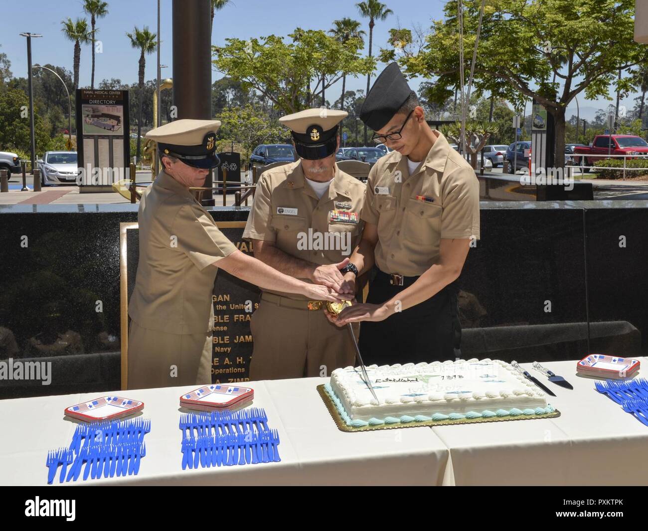 SAN DIEGO (June 16, 2017) Command Master Chief Kelly McNulty (left ...