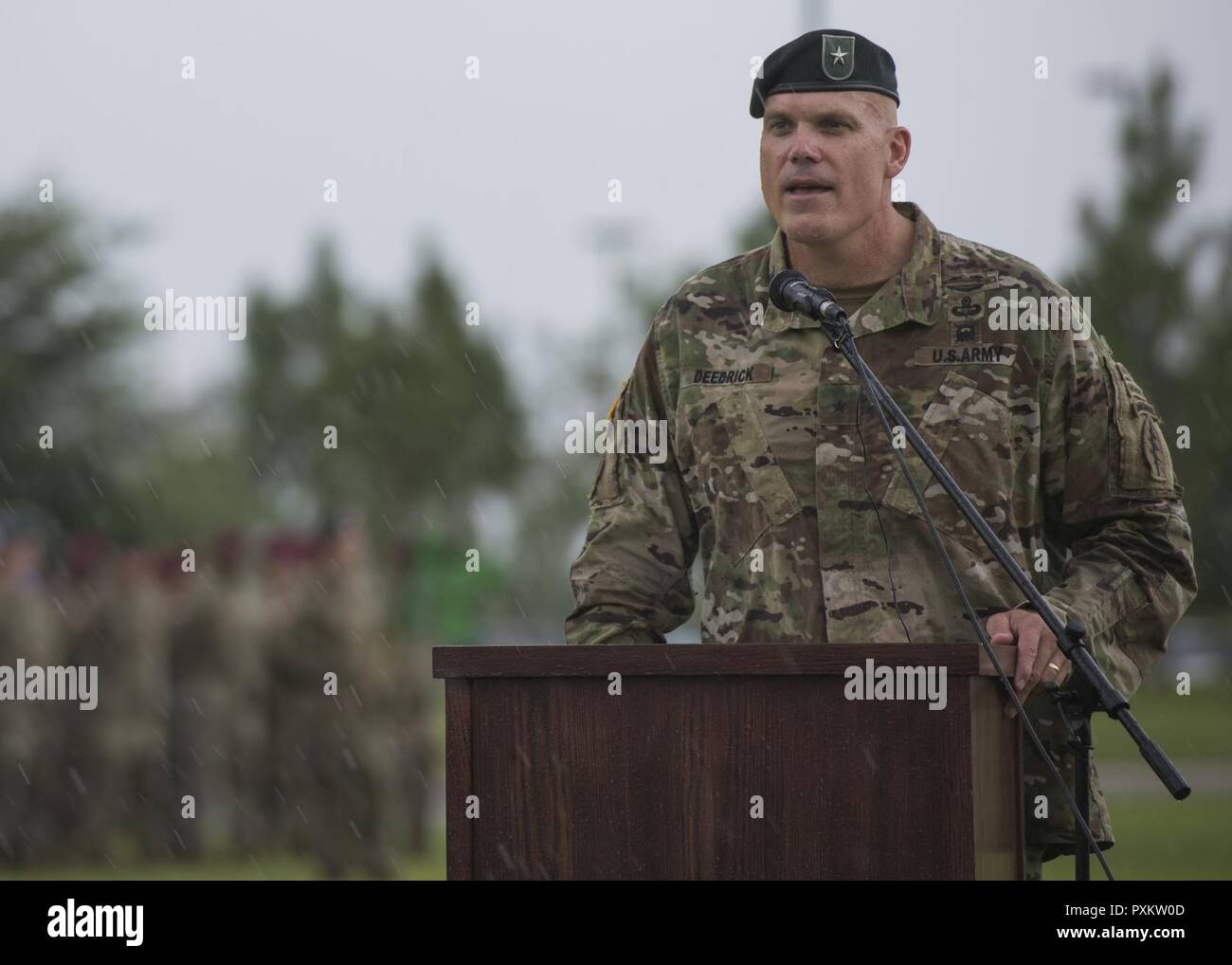 U.S. Army Brig. Gen. Edwin J. Deedrick, commanding general 1st Special ...