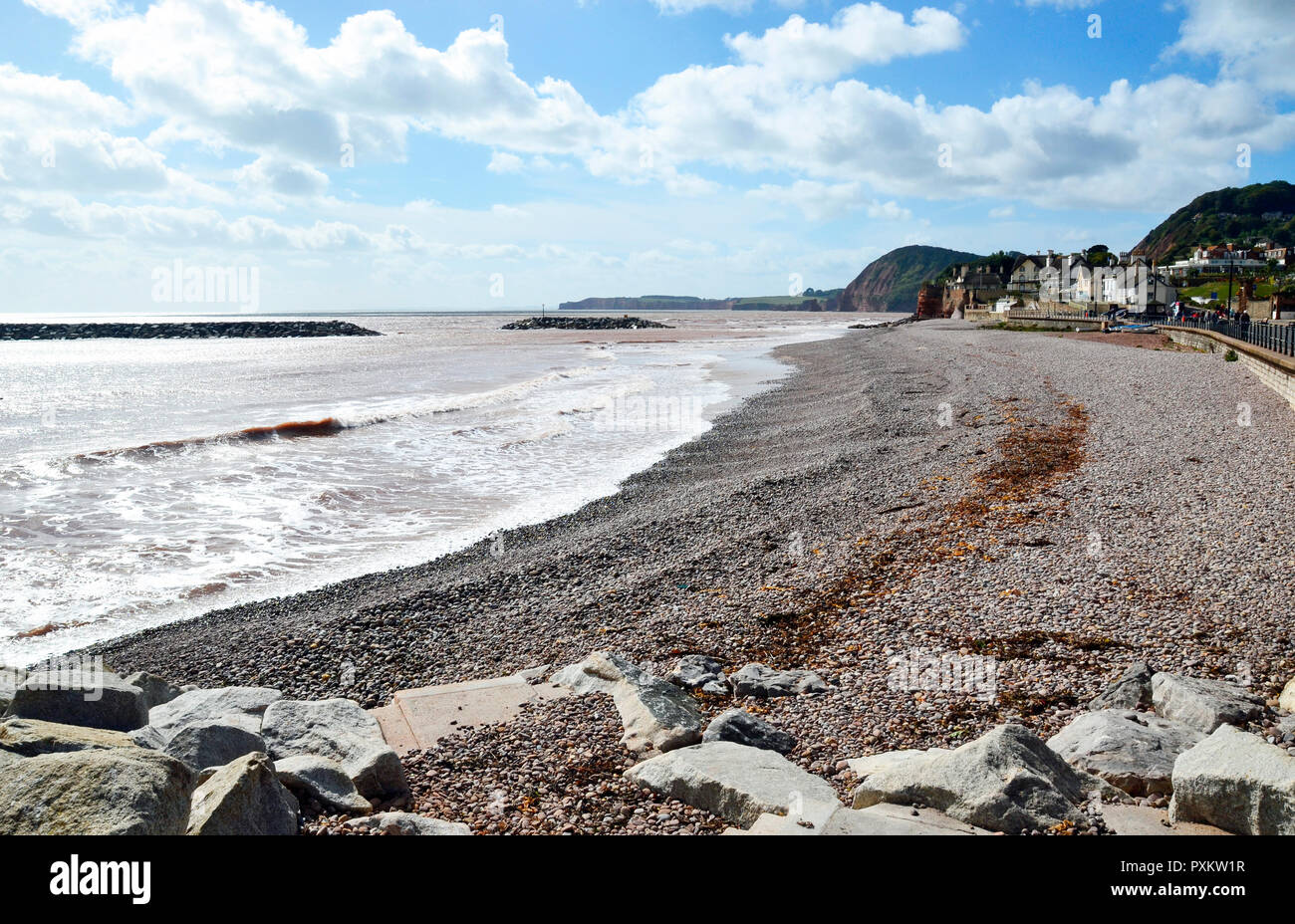 Sidmouth beach rocks hi-res stock photography and images - Alamy