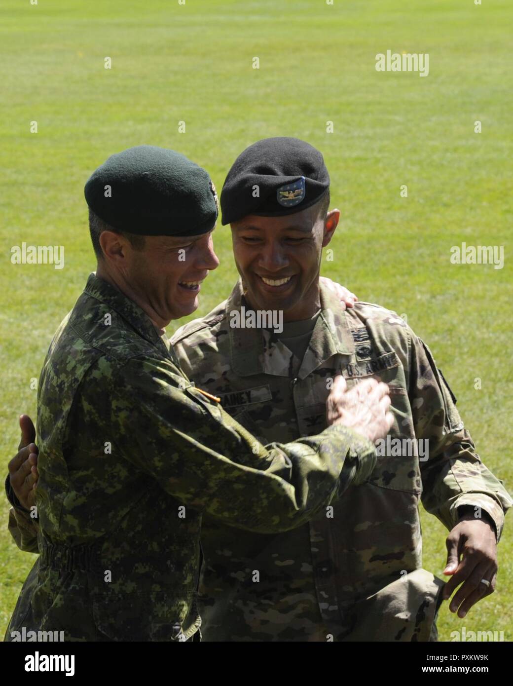 COL Andrew C. Gainey Celebrating with Gen. Danny Fortin at the 17th ...