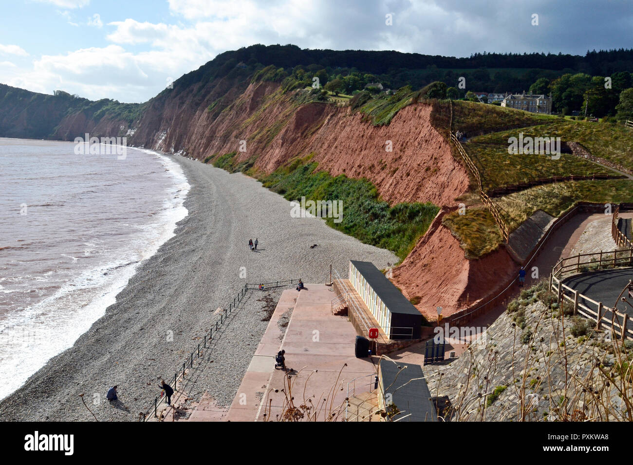 Sidmouth beach rocks hi-res stock photography and images - Alamy