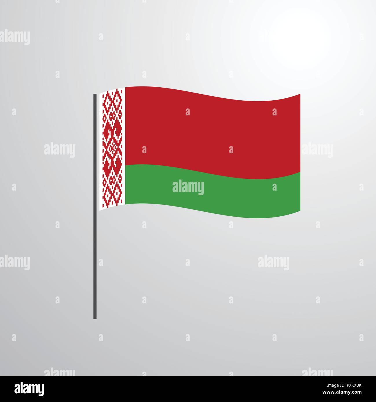 Wavy belarusian flag Stock Vector Images - Alamy