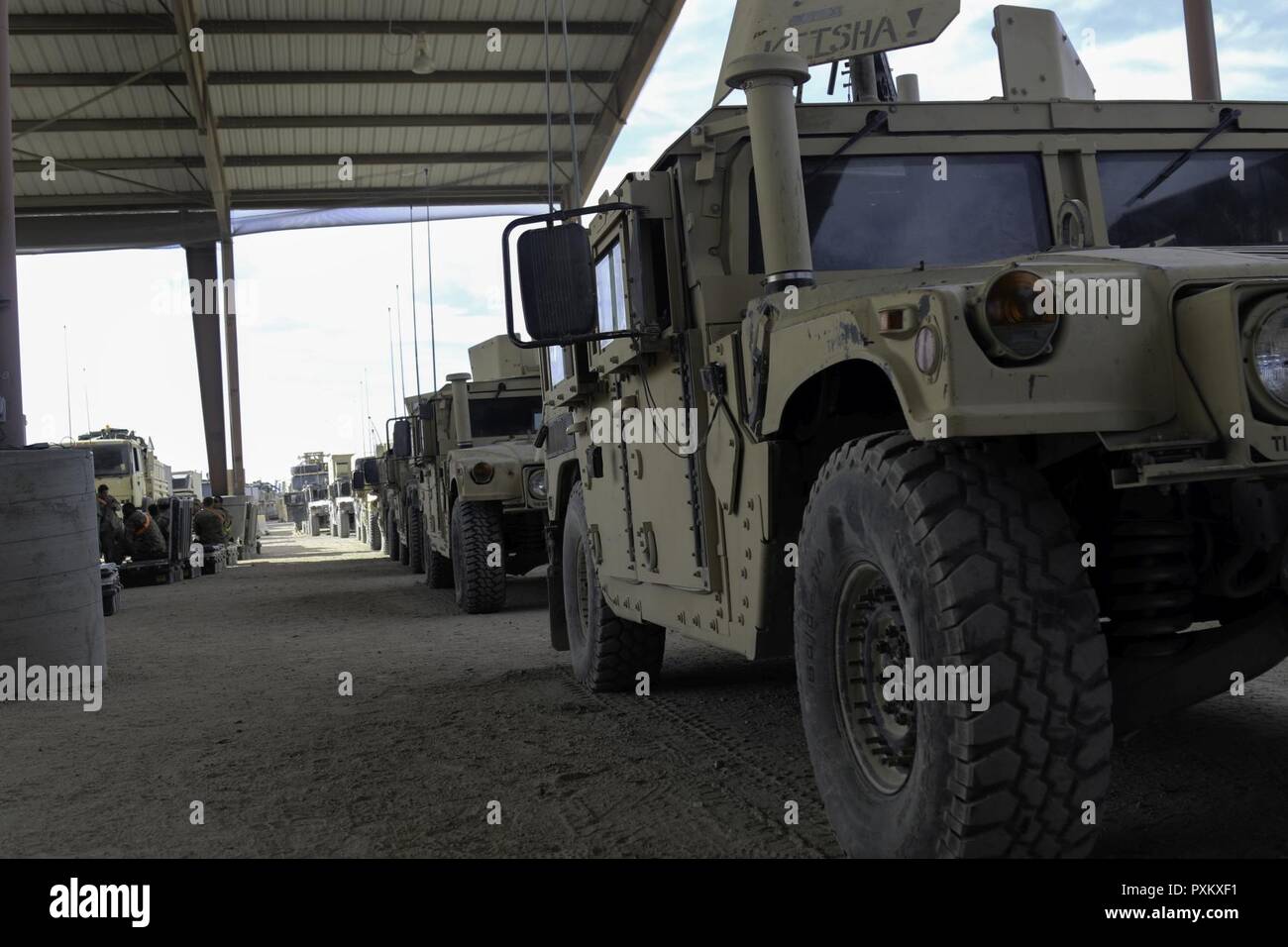 Vehicles used in the National Training Center’s training area by ...