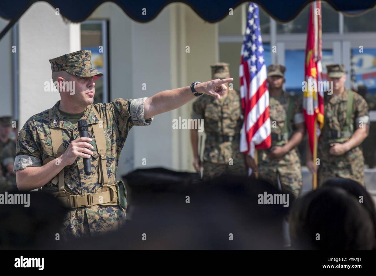U.S. Marine Corps Col. Jeffrey Morgan, the Commanding Officer of 12th ...