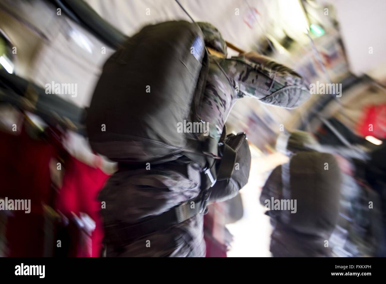 U.S., French and Italian service members participate in static-line and ...