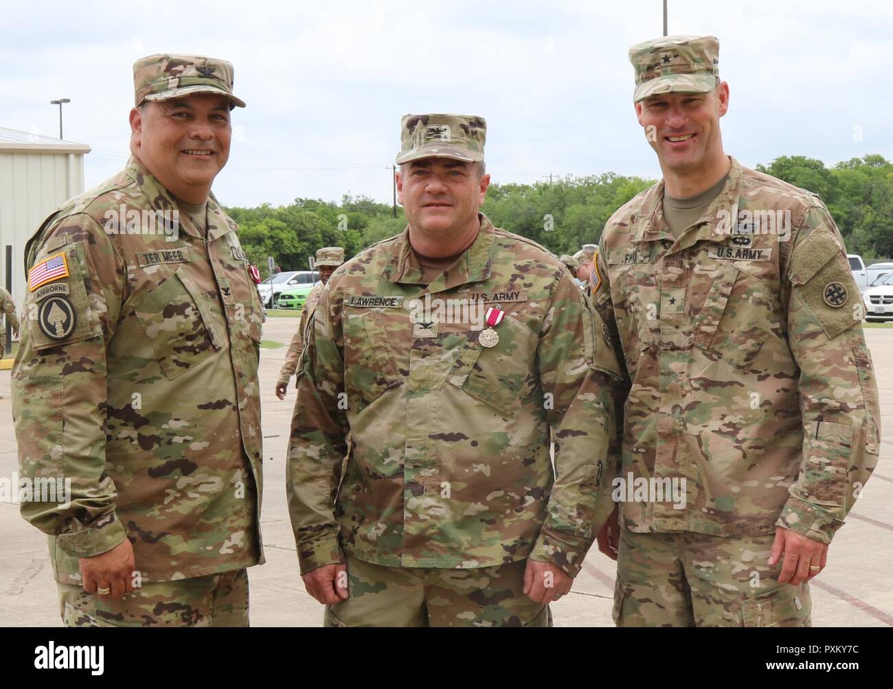 U.S. Army Reserve Brig. Gen. Alex Fink (right), the 4th Sustainment ...