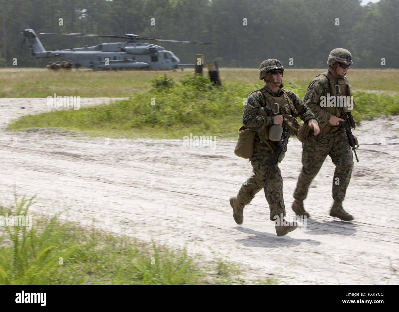 U.S. Marines with Alpha Company, 2d Combat Engineer Battalion,(2D CEB ...