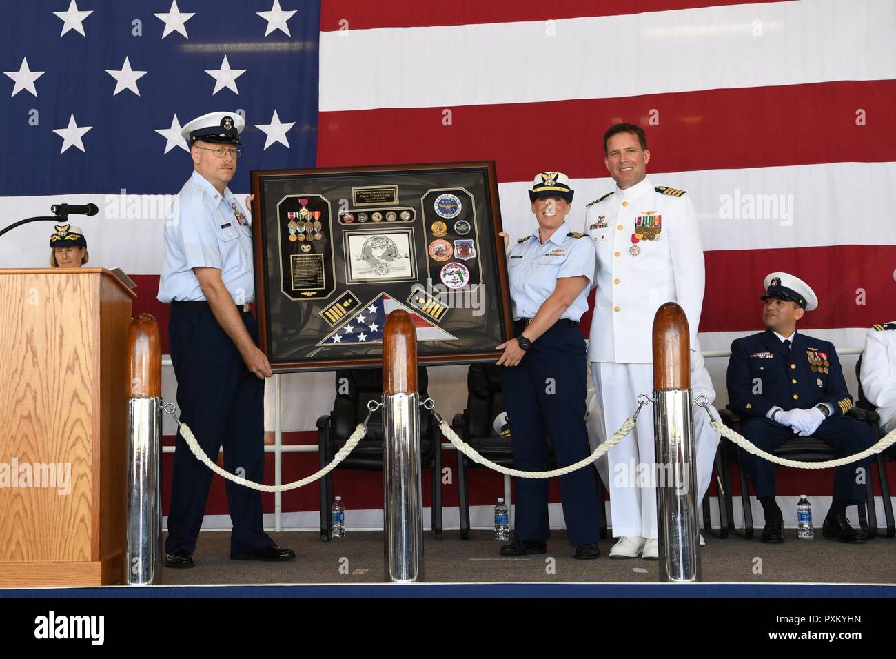Coast Guard Master Chief Petty Officer Daniel Kelly and Lt. Cmdr. Ally ...