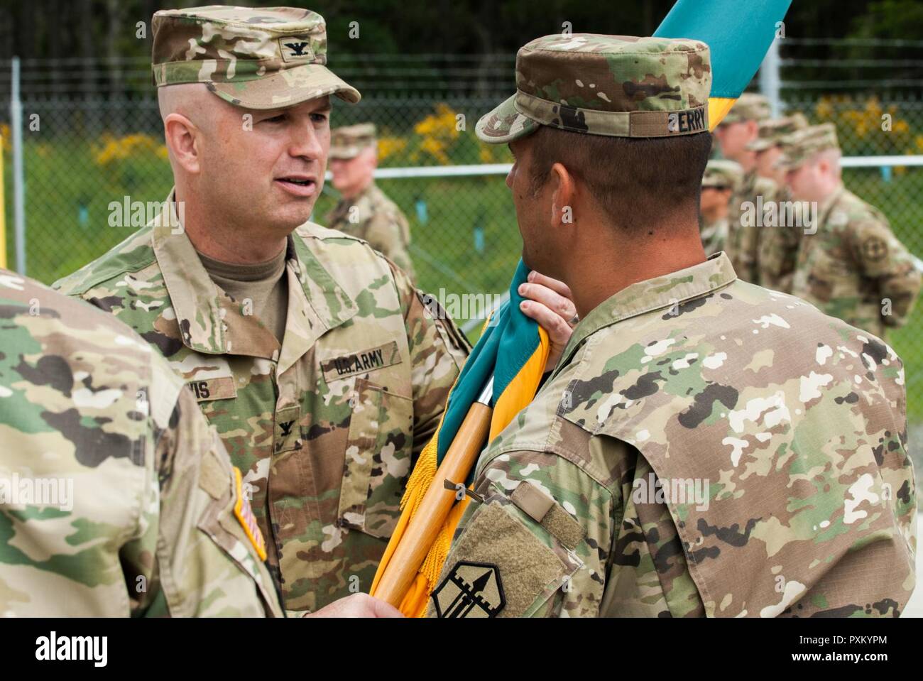 Col. Michael D. Lewis, 301st Maneuver Enhancement Brigade commander ...