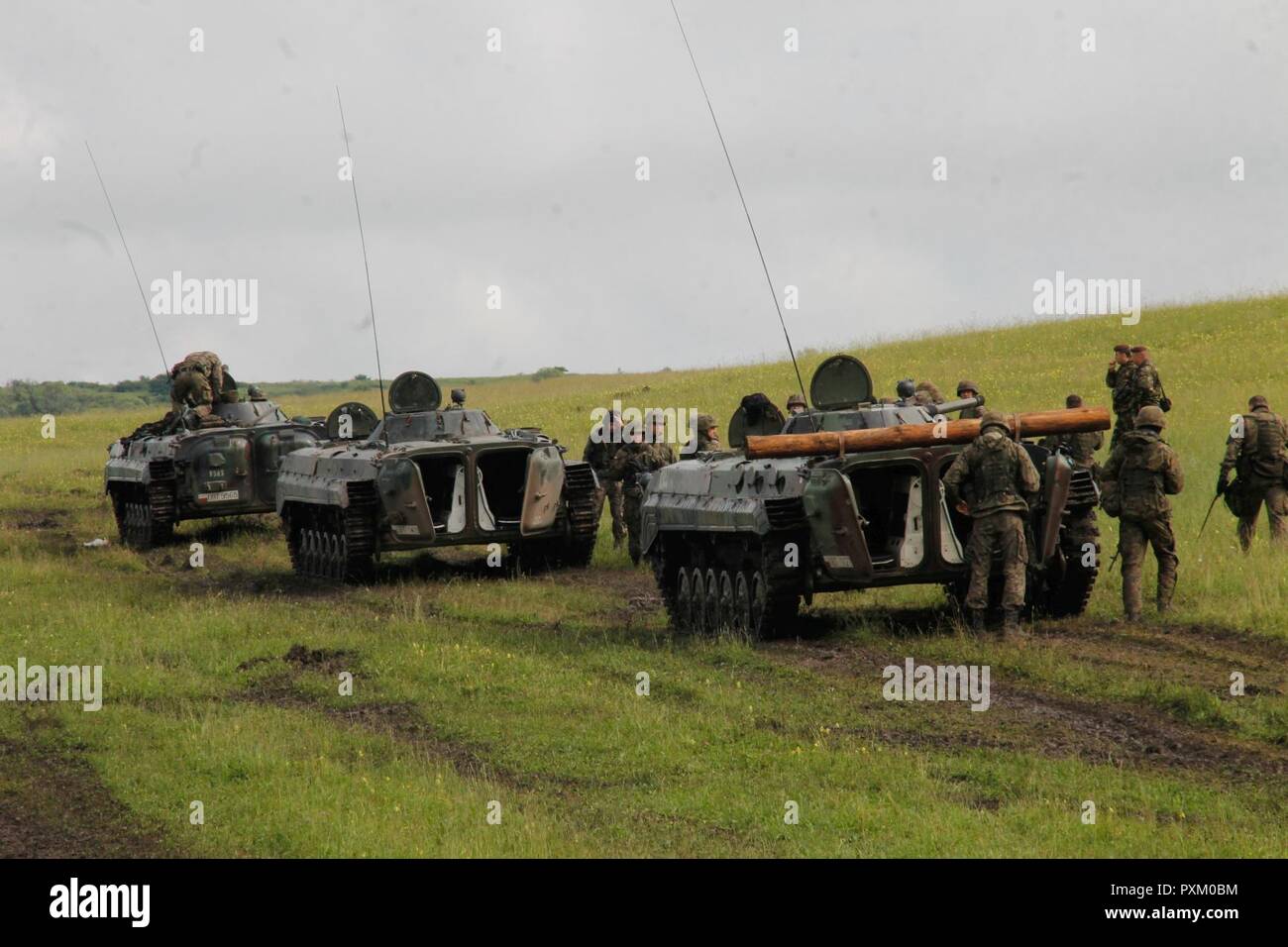 9 June 2017, Polish soldiers trained with Romanian and Spanish soldiers ...