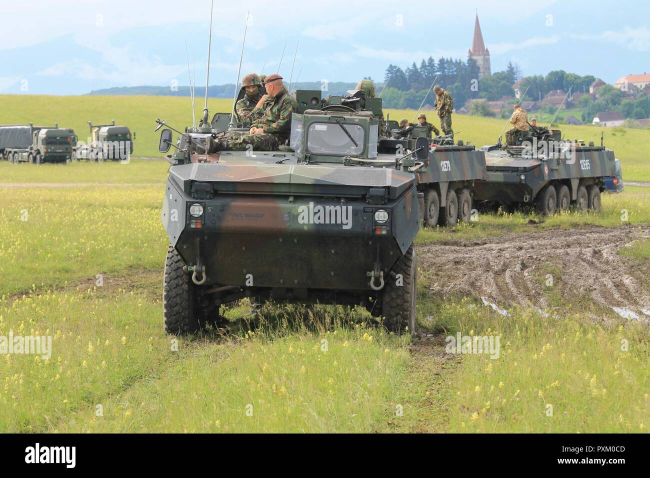 9 June 2017, Polish soldiers trained with Romanian and Spanish soldiers ...