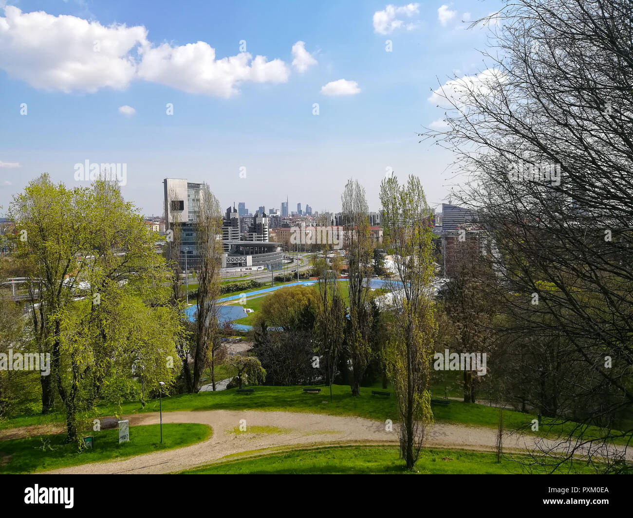 Milan skyscraper aerial hi-res stock photography and images - Alamy