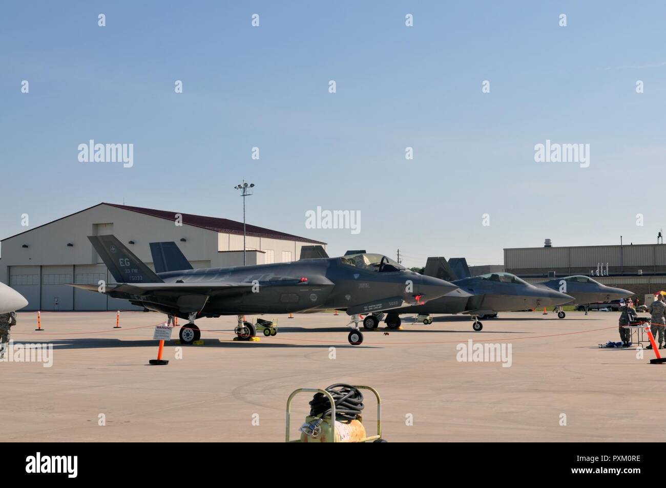 An F-35 Lightning II, from the 33rd Fighter Wing, Eglin Air Force Base ...