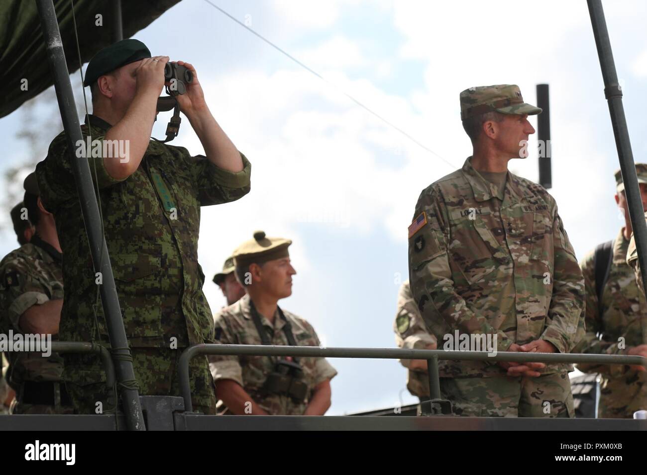TAPA, Estonia — U.S. Army Maj. Gen. Neal Loidolt, on the right ...