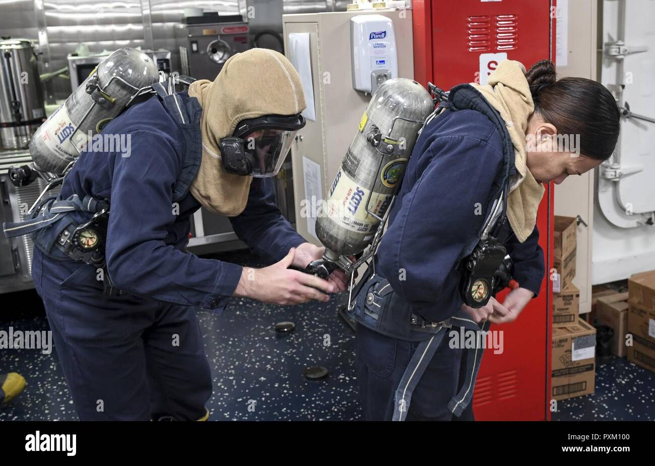 WESTERN PACIFIC (June 8, 2017) Ship’s Serviceman 3rd Class Cody Parrish ...