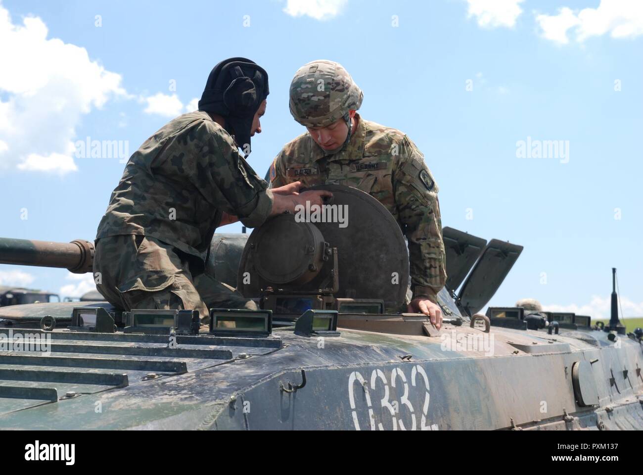 June 1 20170, soldiers from the US Army conducted familiarisation ...