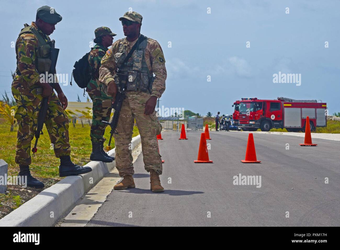 Barbados defence force hi-res stock photography and images - Alamy