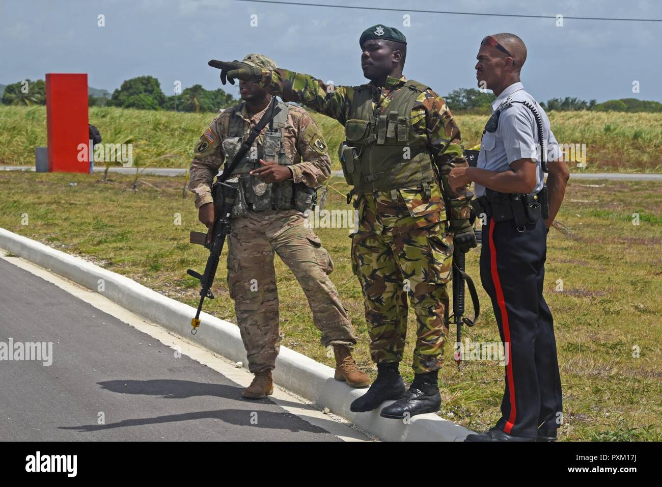 Barbados defence force hi-res stock photography and images - Alamy
