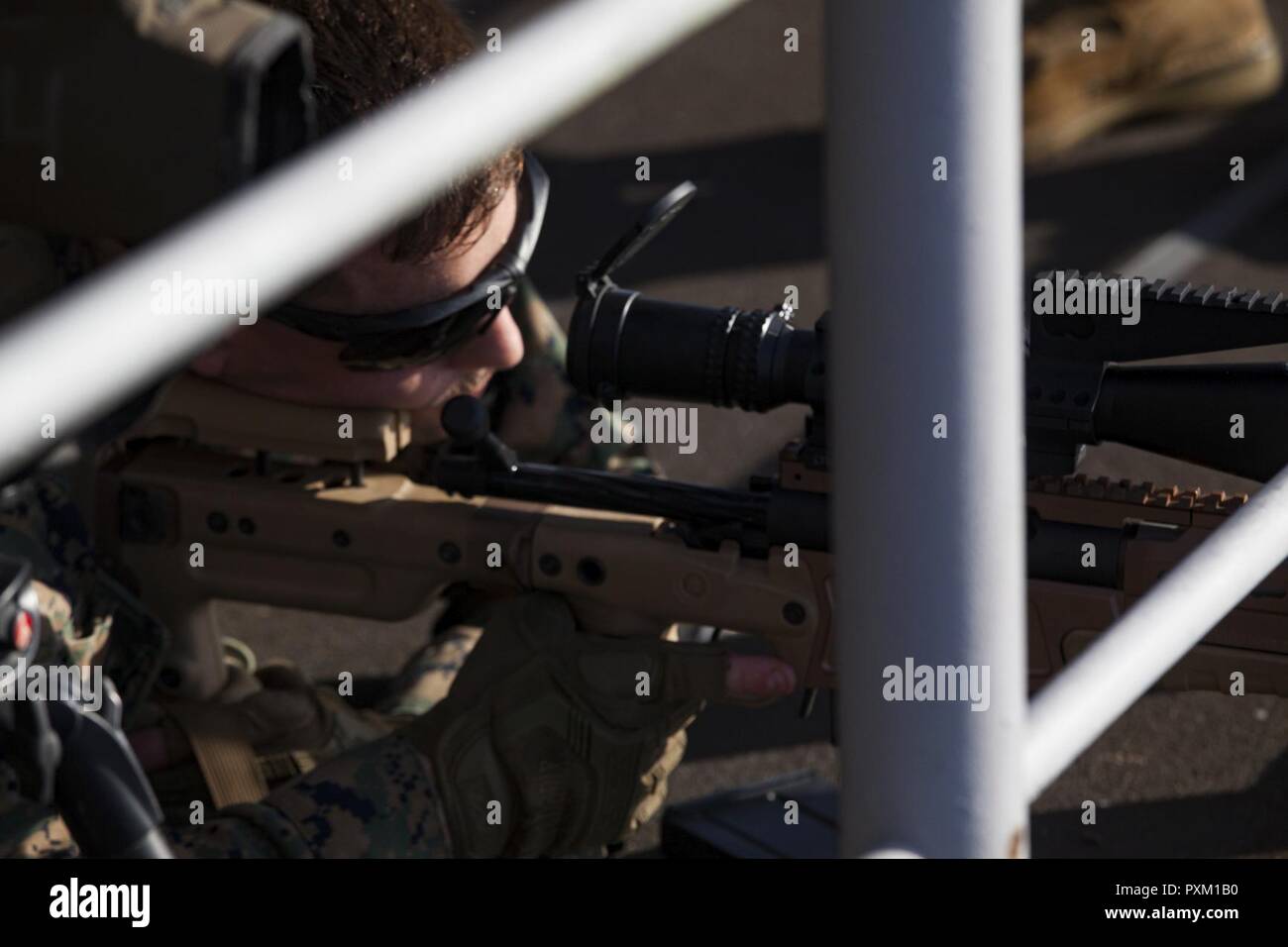 Cpl. Peter Vezirian, a scout sniper with Weapons Company, Battalion ...