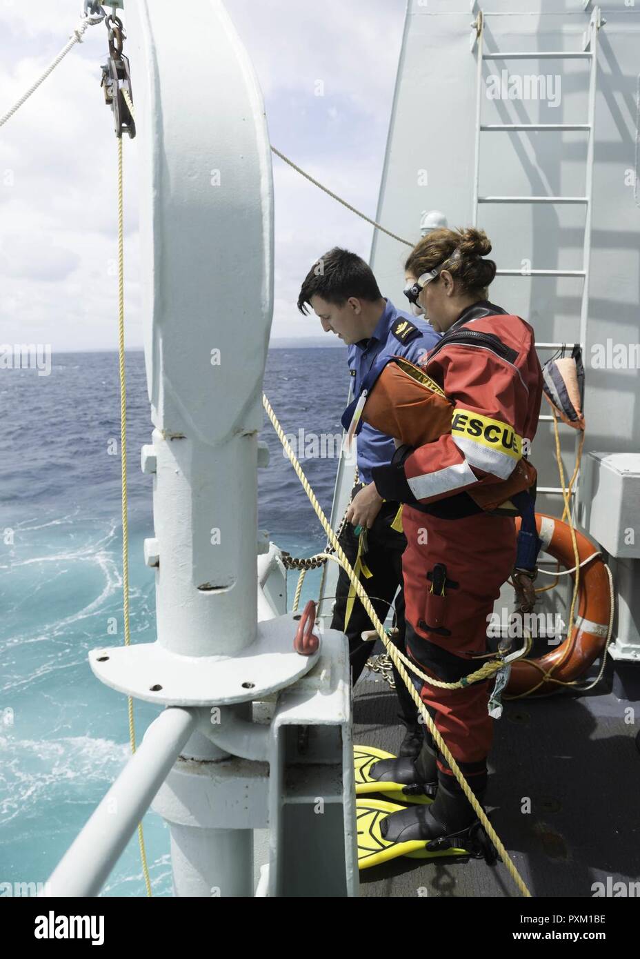 BARBADOS - Leading Seaman Justine Boivin from the Royal Canadian Navy ...