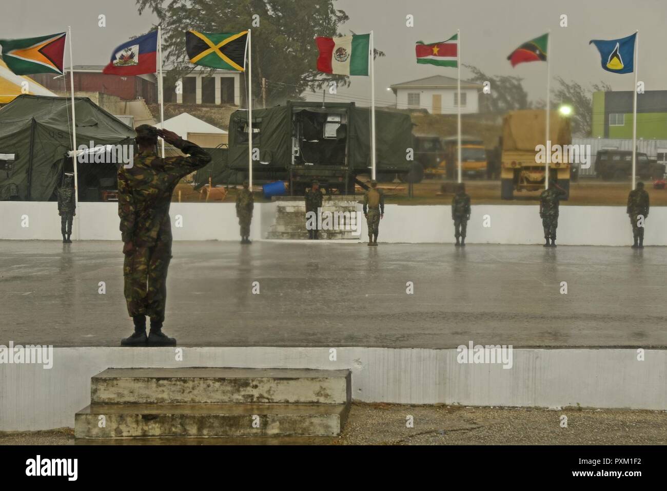 Republic of trinidad and tobago defence force hi-res stock photography ...
